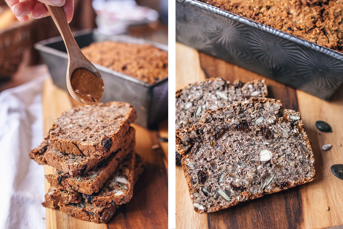 recette-pain-nordique-graines-fruits-secs - A shot of green